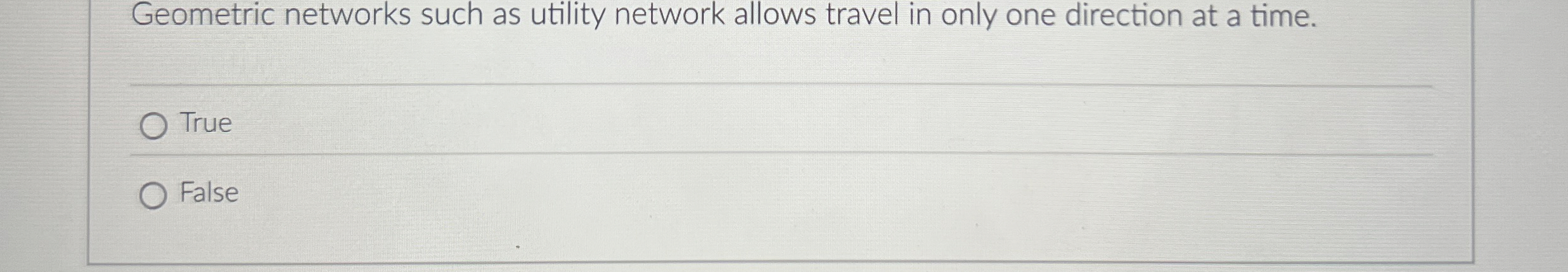 Solved Geometric networks such as utility network allows | Chegg.com