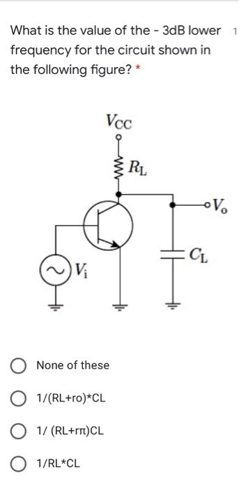 Solved What is the value of the - 3dB lower frequency for | Chegg.com