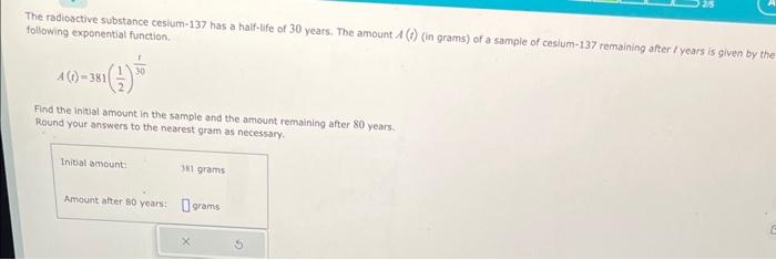 Solved 1. what is the amount after 80 years? Round to the | Chegg.com