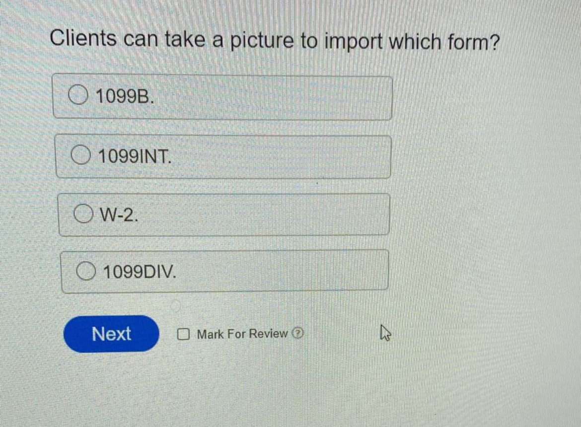 Solved Clients can take a picture to import which | Chegg.com