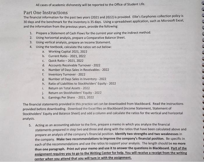 All cases of academic dishonesty will be reported to | Chegg.com