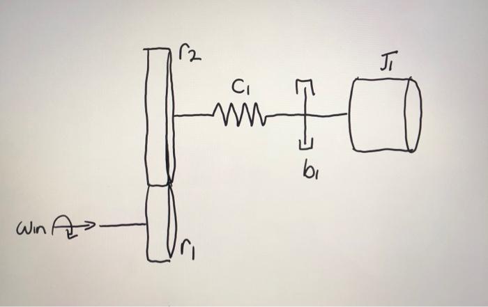 Solved draw a bond graph for the following mechanical system | Chegg.com