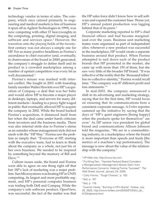 1 what are the strengths and weaknesses of HP's | Chegg.com