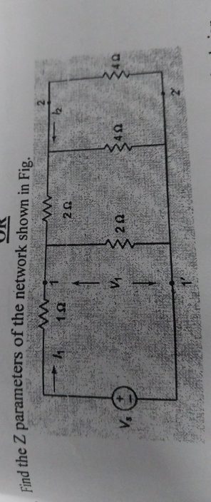 Solved Find the Z ﻿parameters of the network shown in Fig. | Chegg.com