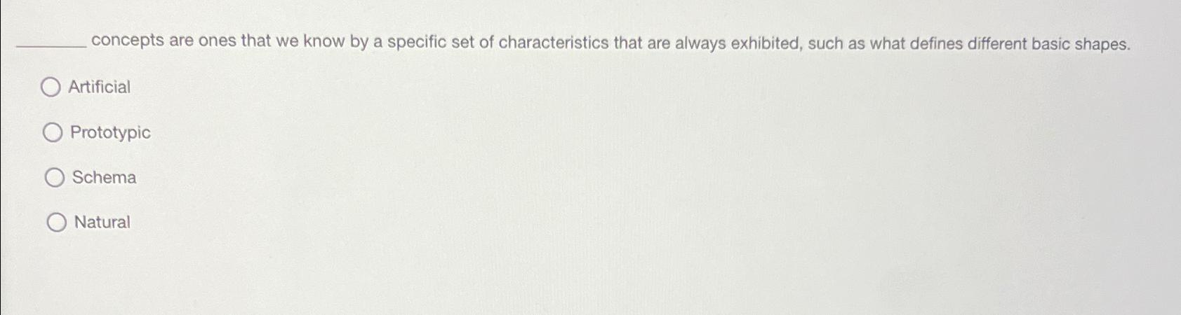 Solved concepts are ones that we know by a specific set of | Chegg.com