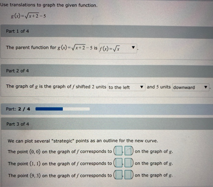 Solved Use translations to graph the given function. | Chegg.com