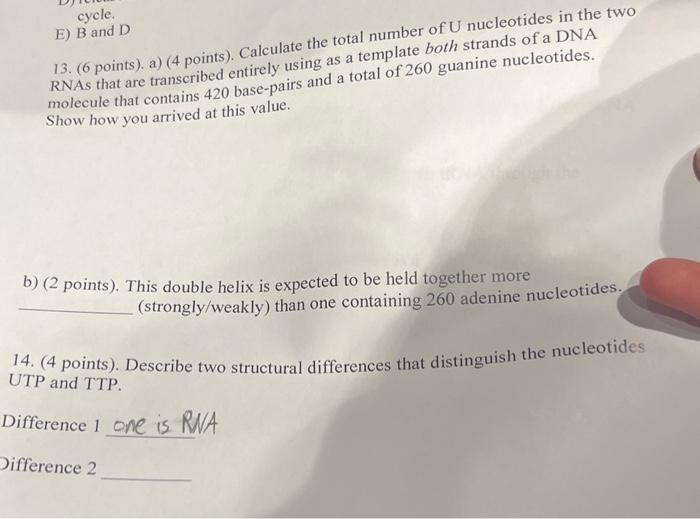 Solved 13. (6 points). a) (4 points). Calculate the total | Chegg.com