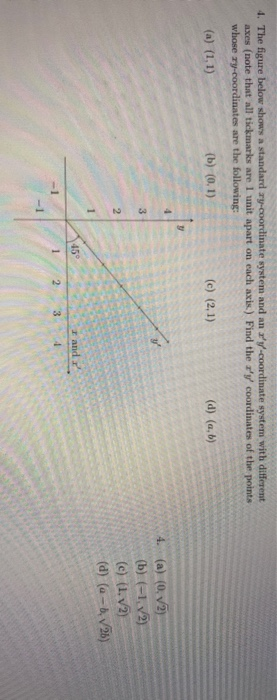 Solved 4. The figure below shows a standard ry-coordinate | Chegg.com