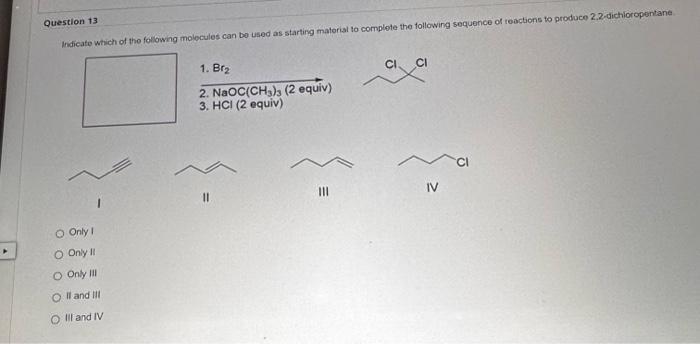 Solved What reagents are necessary to perform the following | Chegg.com