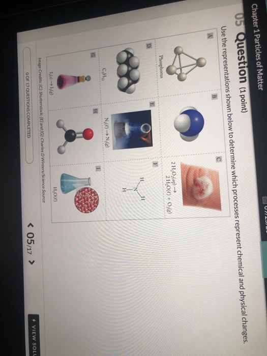 Solved U2JILL Chapter 1 Particles of Matter 05 Question (1 | Chegg.com Solved U2JILL Chapter 1 Particles of Matter 05 Question (1 | Chegg.com