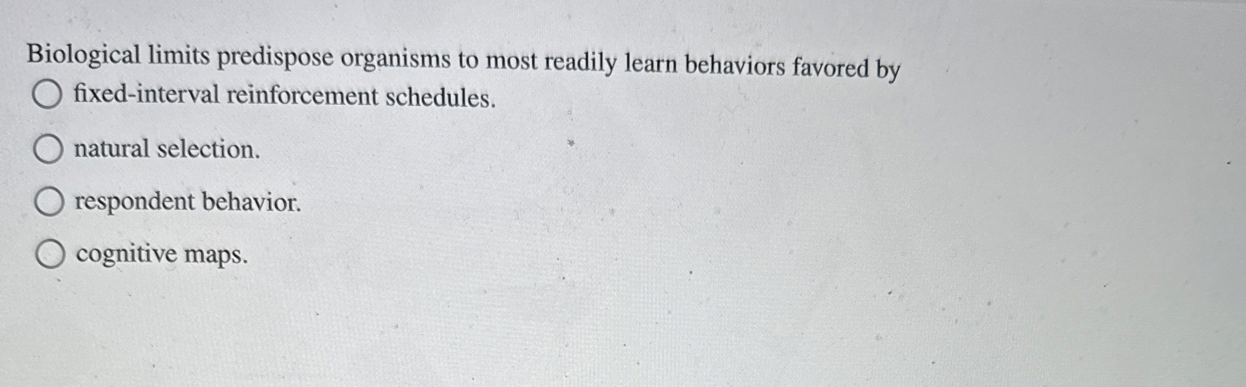 Solved Biological limits predispose organisms to most | Chegg.com