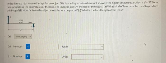 Solved In the figure, a real inverted image Iof an object O | Chegg.com