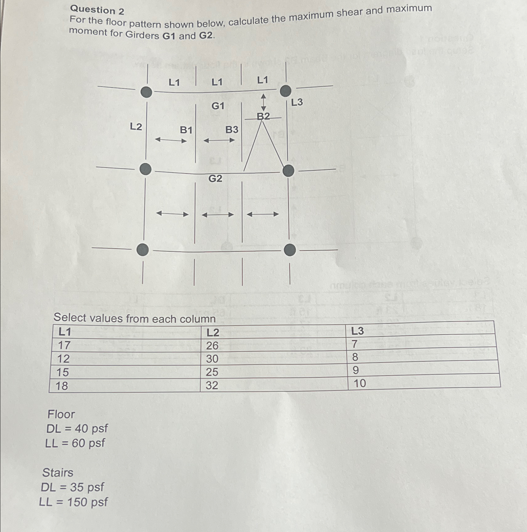 Solved Question 2For the floor pattern shown below, | Chegg.com
