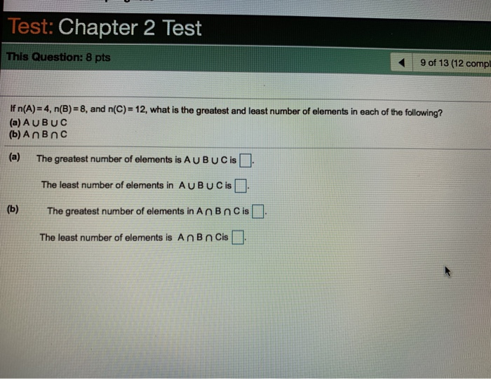 Solved Suppose B is a proper subset of C. a. If n(C)=6, what | Chegg.com