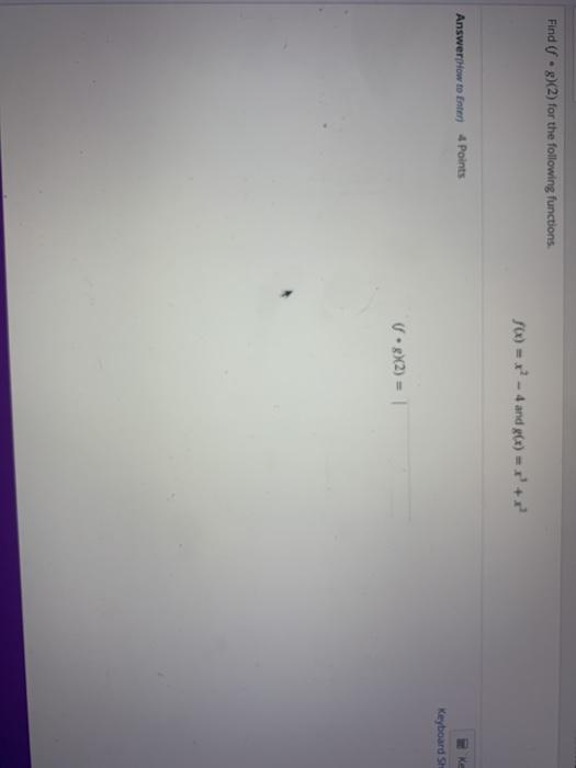 Solved Find (f)(2) for the following functions. f(x) = x2 - | Chegg.com