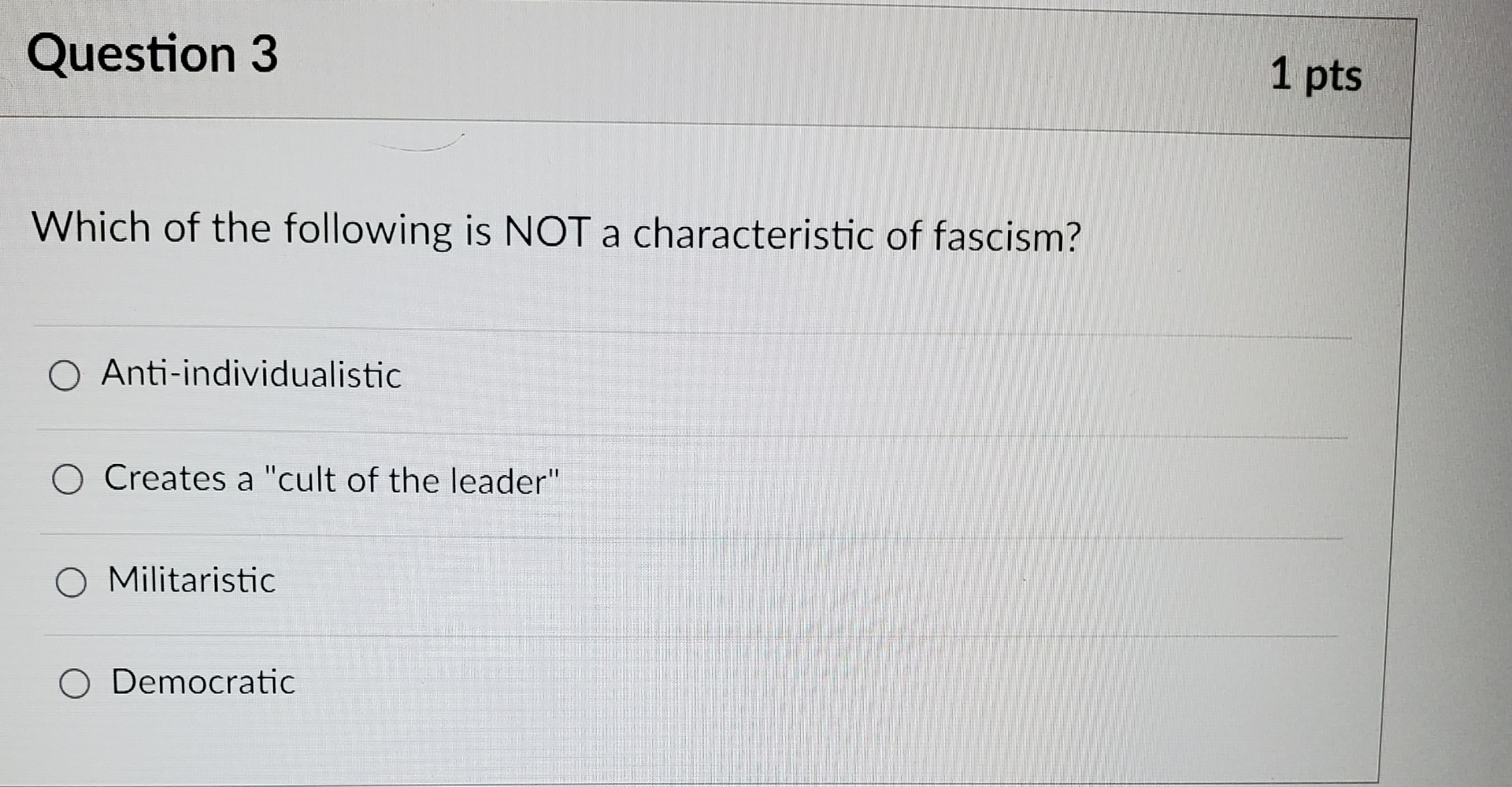 Solved Question 31 ﻿ptsWhich of the following is NOT a | Chegg.com