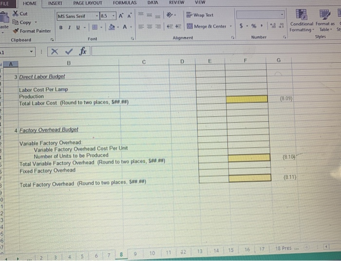 Solved File Home Insert Page Layout Formulas Data Cut 10a