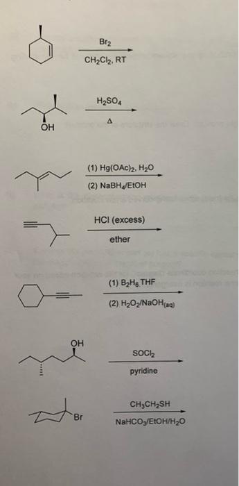 Solved (1) B2H6/THF (2) H2Oz/NaOH(aq) (a) Provide a | Chegg.com