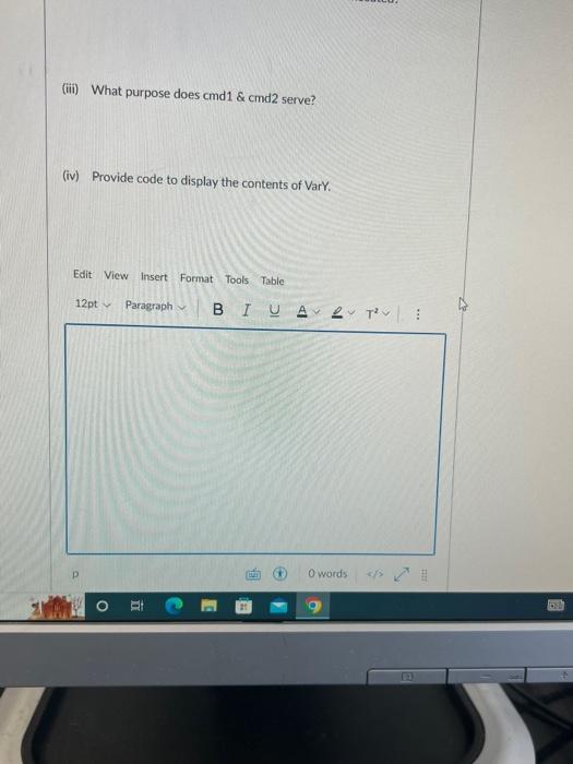 (iii) Write assembly commands to move the second | Chegg.com