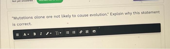 Solved Mutations Alone Are Not Likely To Cause Evolution