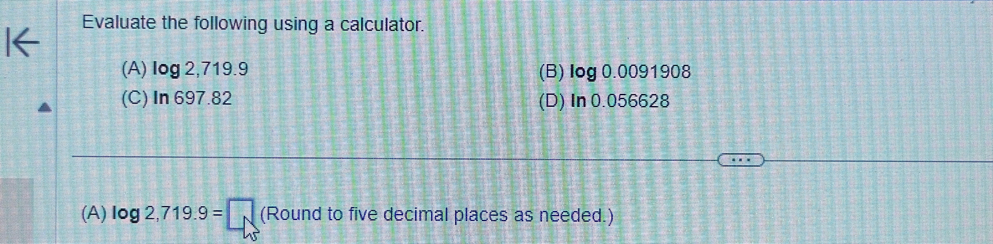 Solved Evaluate the following using a | Chegg.com