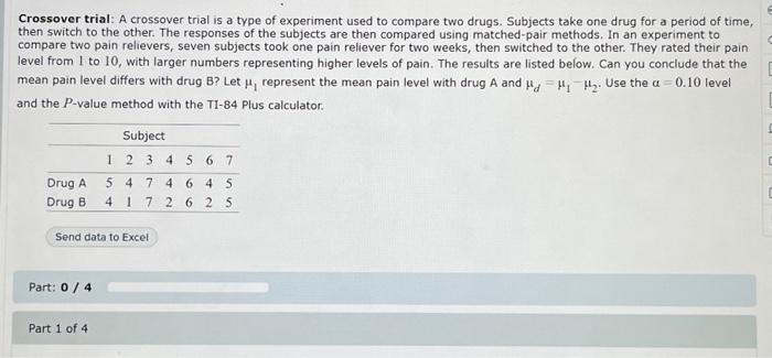 Solved Crossover trial: A crossover trial is a type of | Chegg.com