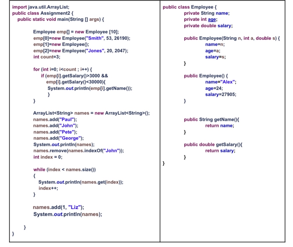 There are 2 ﻿java classes, write down the output of | Chegg.com