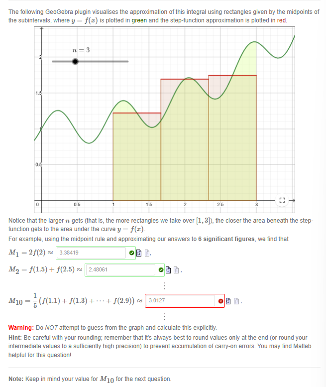 Solved The following GeoGebra plugin visualises the | Chegg.com