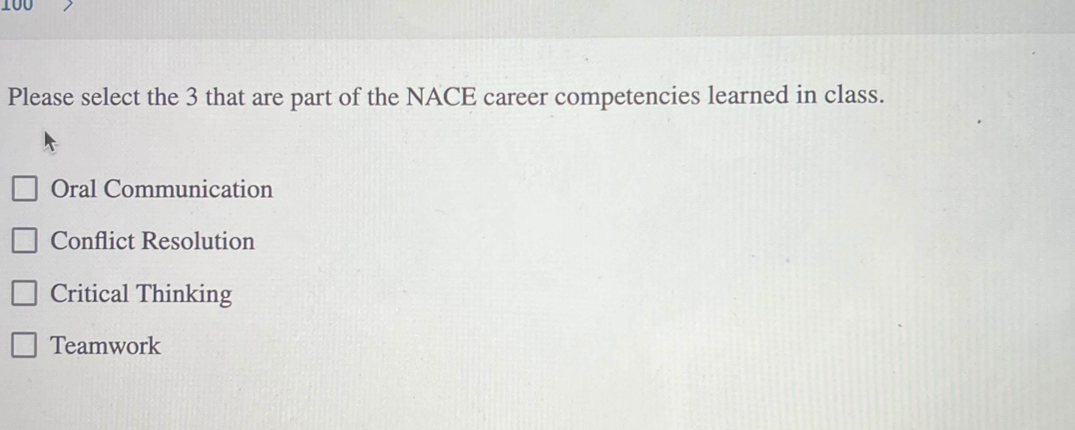 Solved Please select the 3 ﻿that are part of the NACE career | Chegg.com
