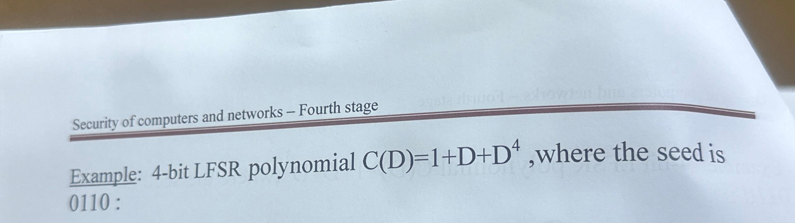 Solved Security of computers and networks - ﻿Fourth | Chegg.com