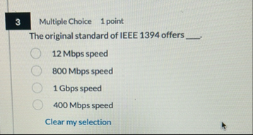 Solved 3Multiple Choice 1 ﻿pointThe original standard of | Chegg.com