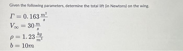 Solved Given the following parameters, determine the total | Chegg.com