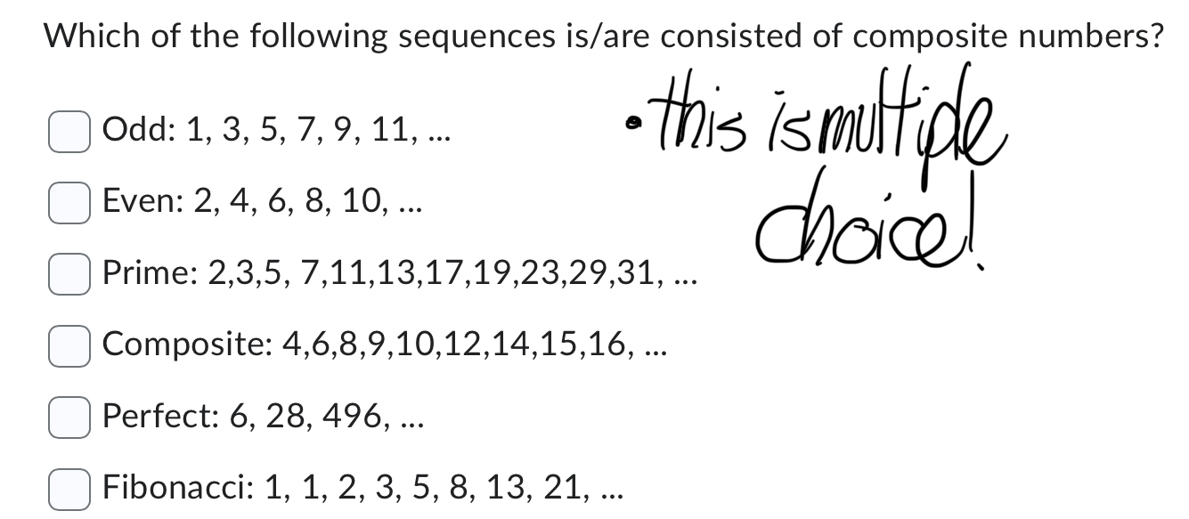 Solved Which of the following sequences is/are consisted of | Chegg.com