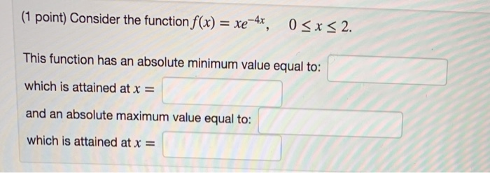 Solved (1 point) The function f(x) = 2x - 21x2 + 72x - 9 has | Chegg.com