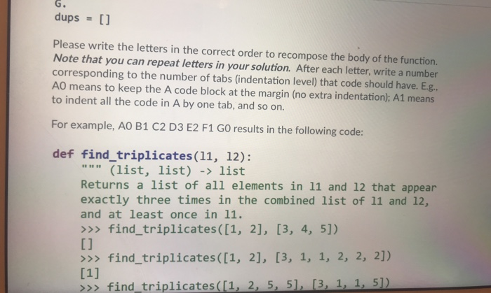 Solved Consider the following function docstring def | Chegg.com