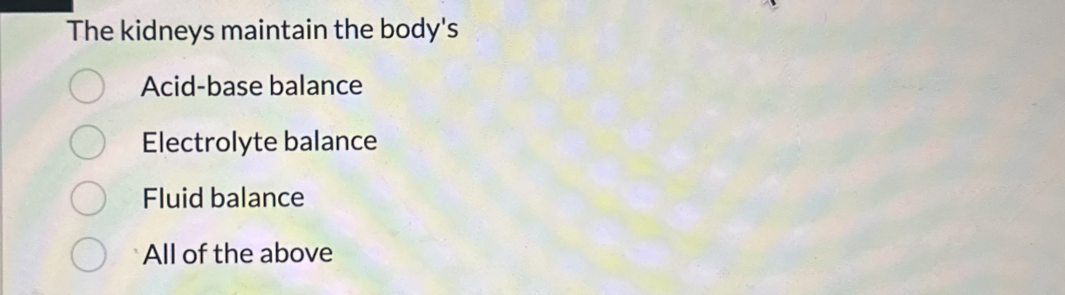 Solved The kidneys maintain the body'sAcid-base | Chegg.com