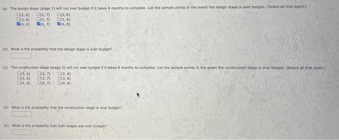 Solved Probability Assignments for the KP\&L Project(a) The | Chegg.com