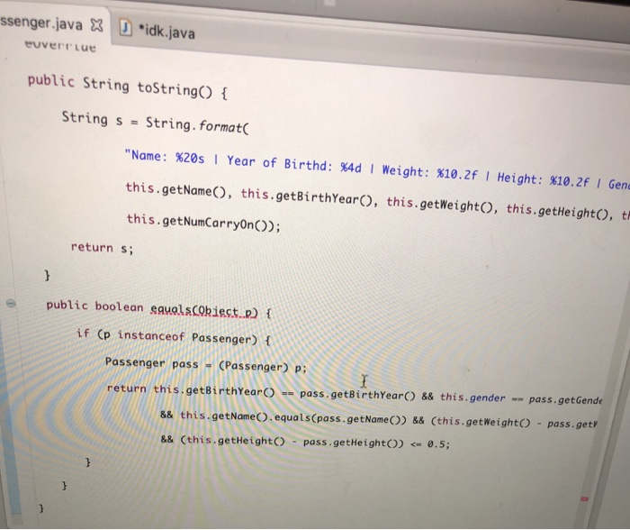 Solved Failed to compile Passenger.java:2: warning: | Chegg.com