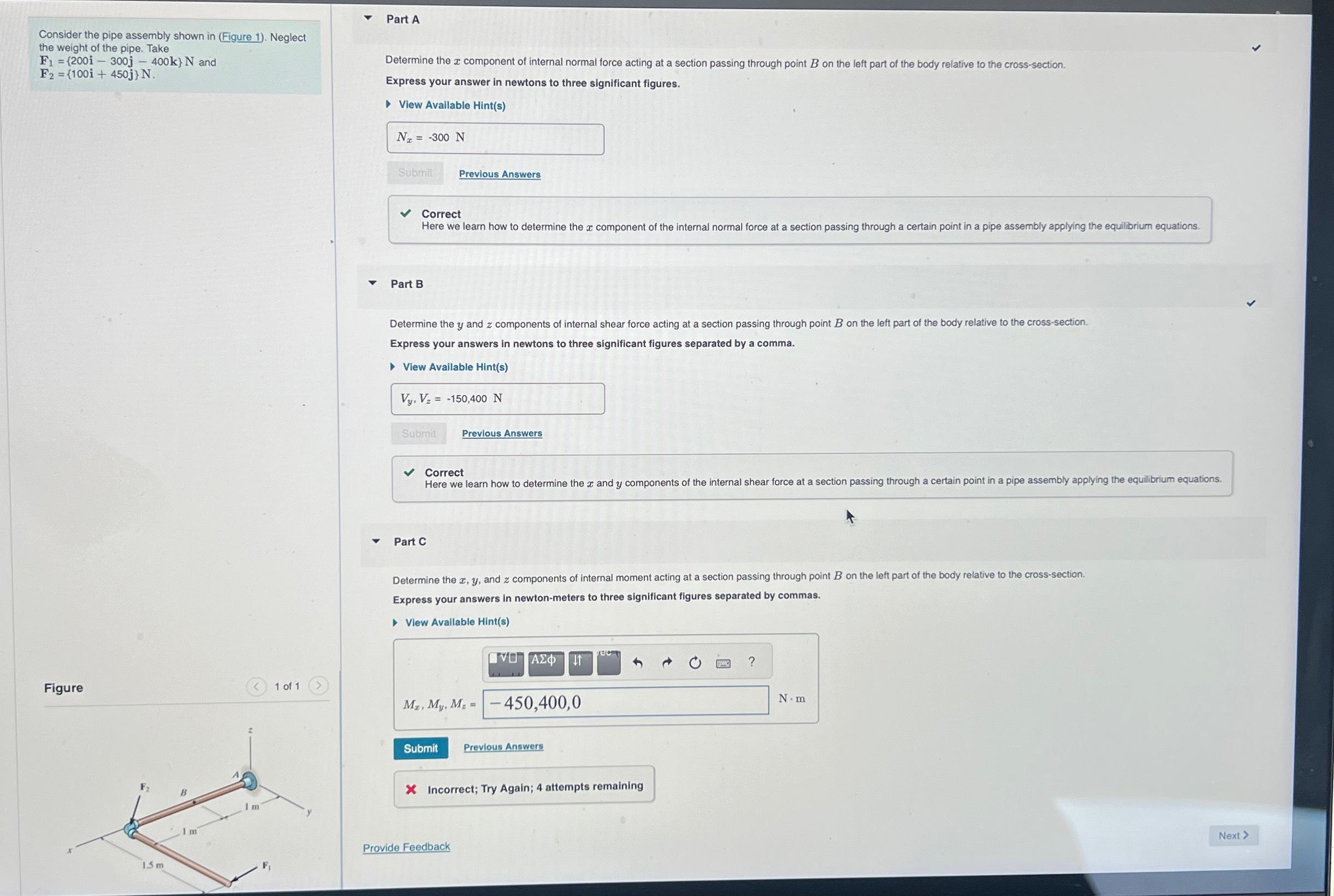 Solved Consider the pipe assembly shown in (Figure 1). | Chegg.com