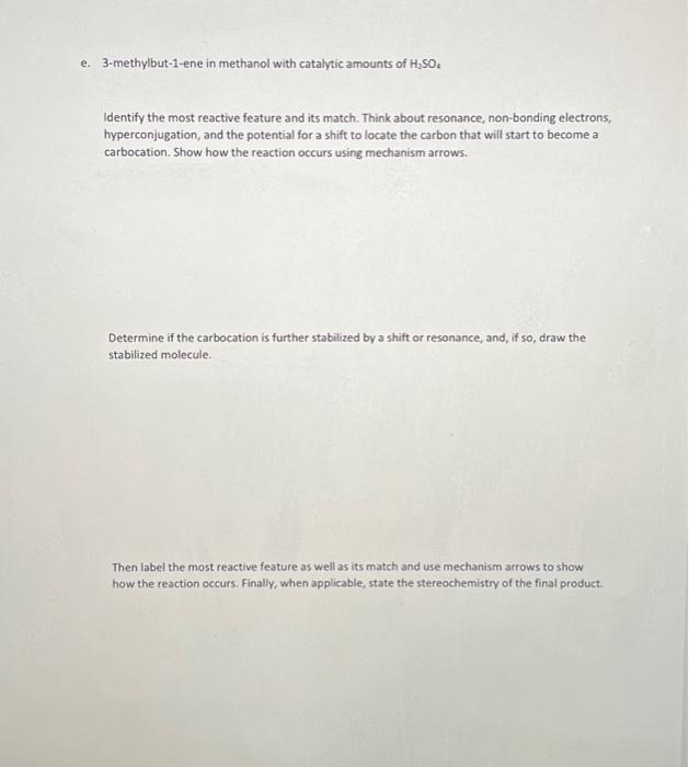 Solved Identify the most reactive feature and its match. | Chegg.com