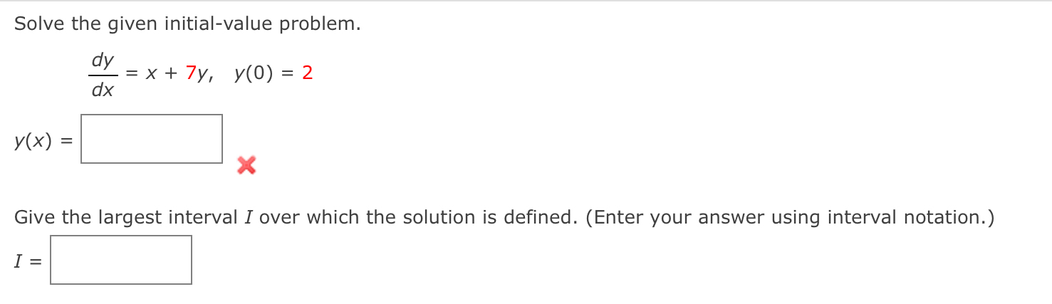 Solve The Given Initial Value 4251