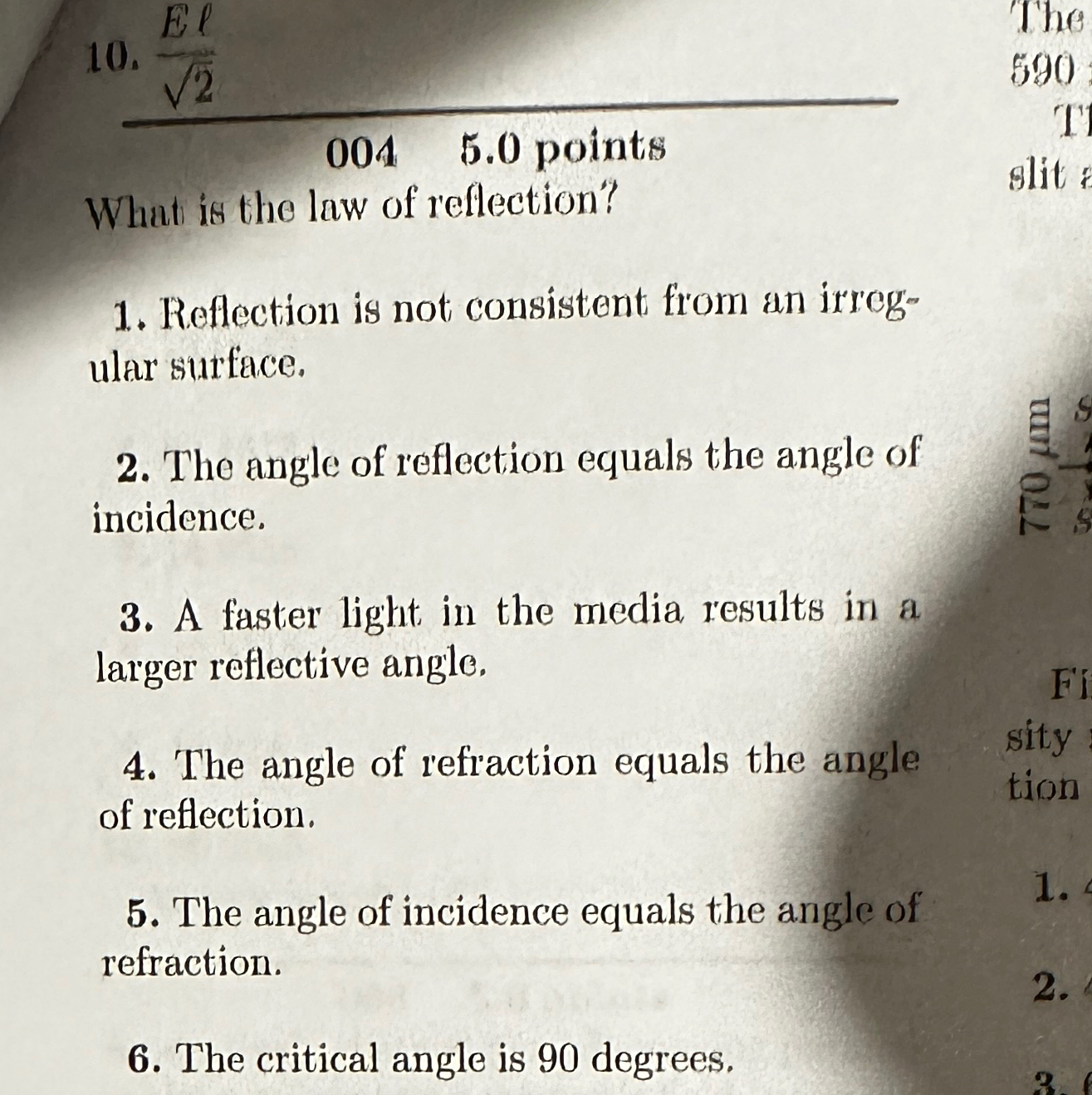 Solved El22004,5.0 ﻿pointsWhat is the law of | Chegg.com