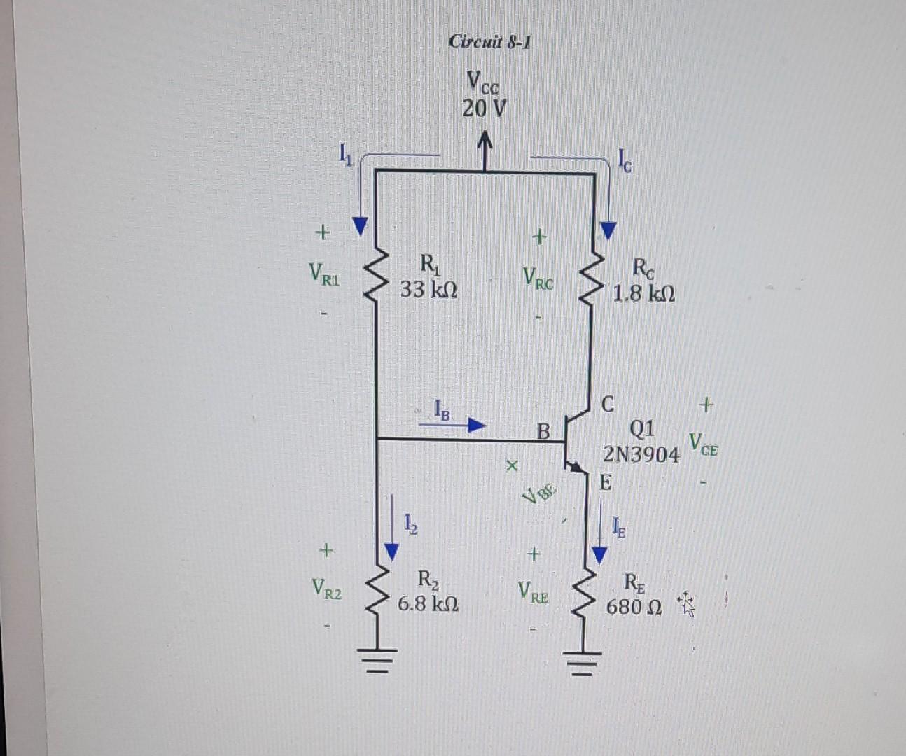 Solved Circuit 8-ITable 8.3 6) Build your new circuit | Chegg.com