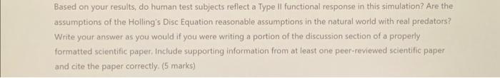 Solved Based on your results, do human test subjects reflect | Chegg.com