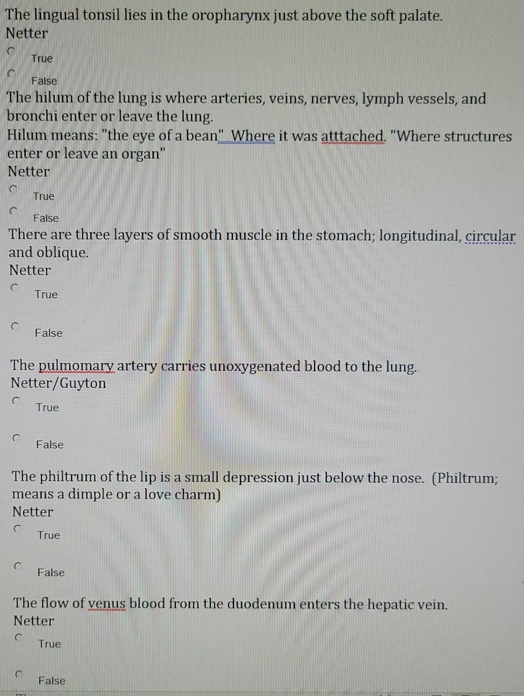 Solved The lingual tonsil lies in the oropharynx just above | Chegg.com