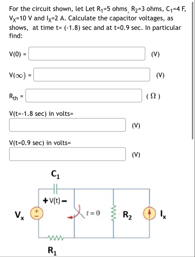 Solved For the circuit shown, let Let R1=5 ﻿ohms, R2=3 | Chegg.com