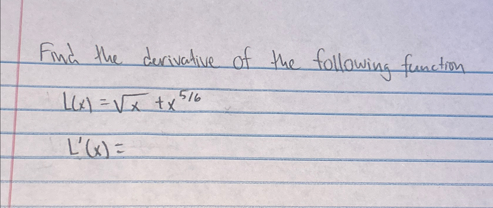 Solved Find the derivative of the following | Chegg.com