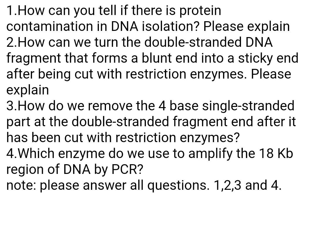 2. How can we turn the double-stranded DNA fragment | Chegg.com