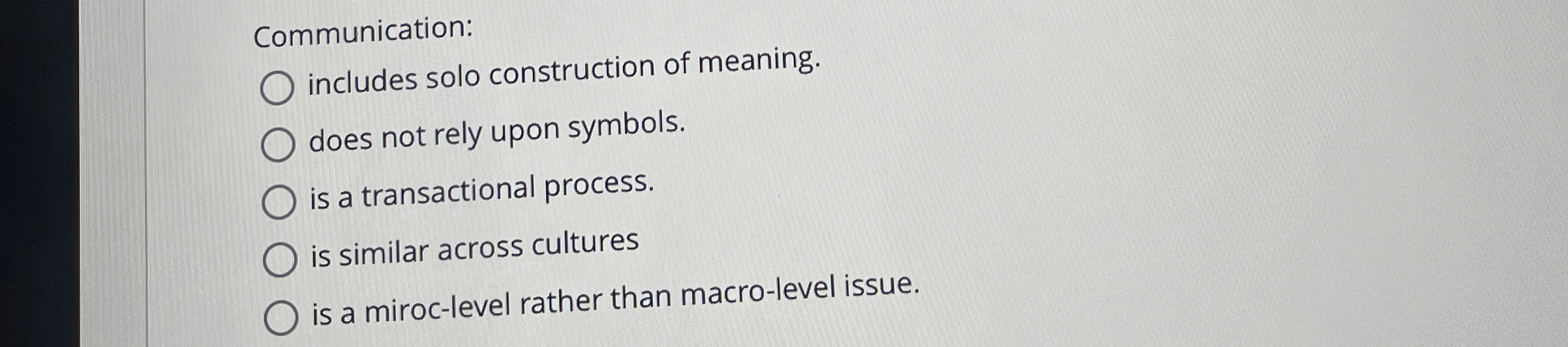 Solved Communication:includes solo construction of | Chegg.com