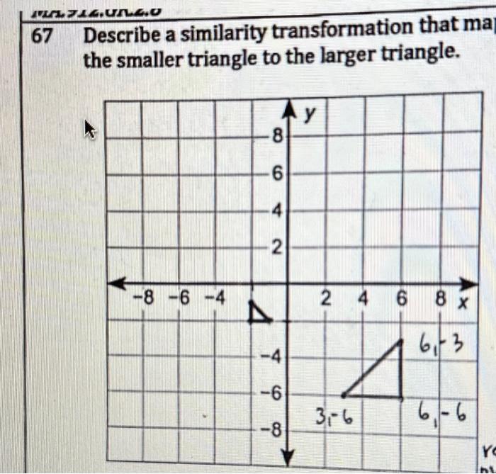 Solved 67 Describe a similarity transformation that ma the | Chegg.com